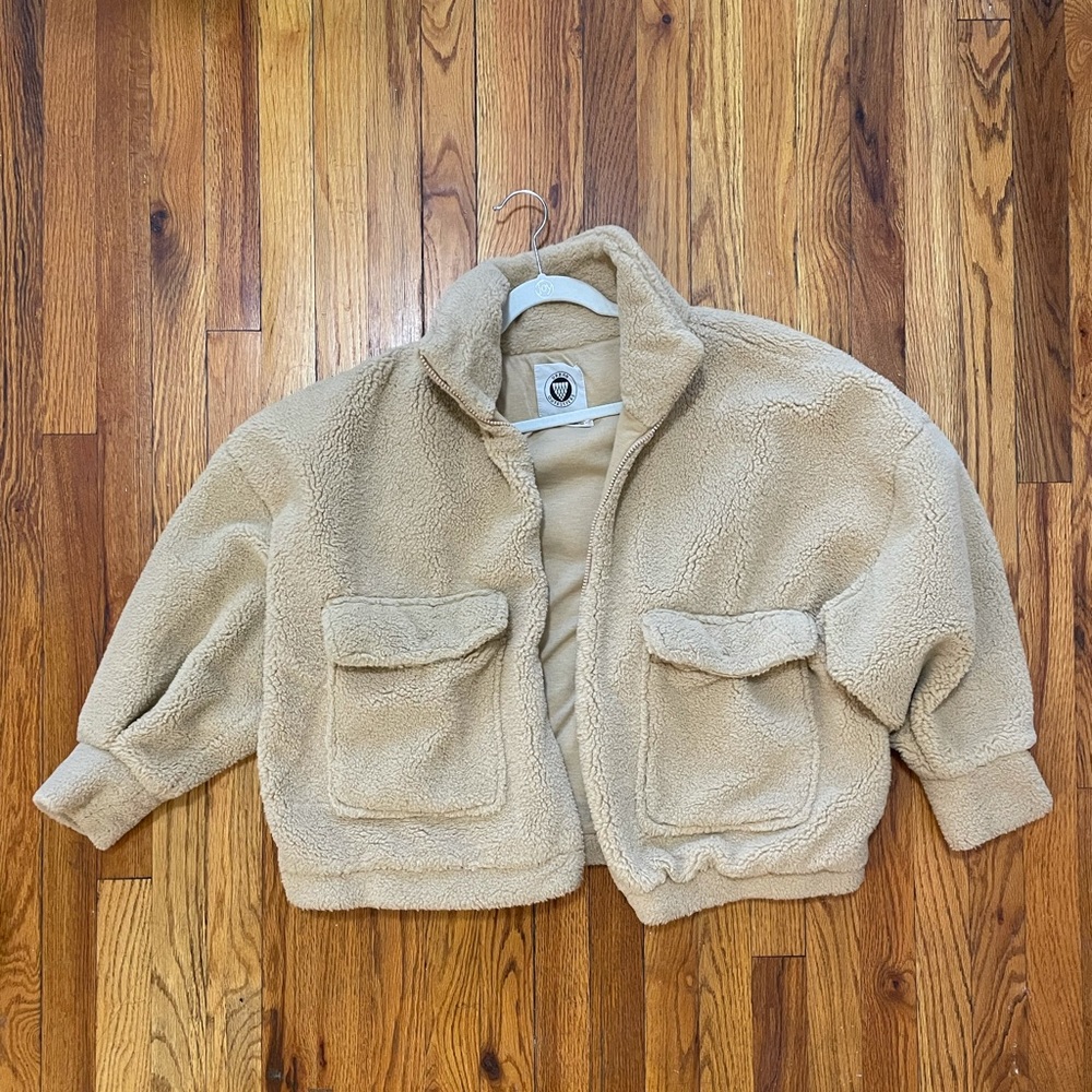 Urban Outfitters Oversized Teddy Jacket - Gem